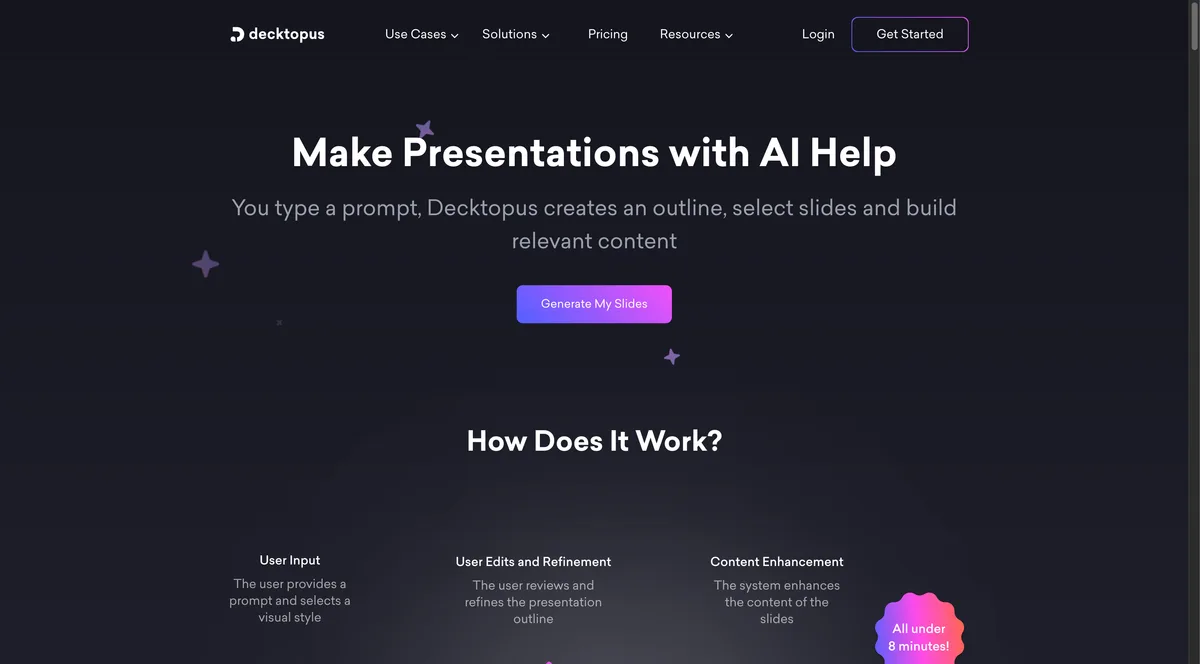 Decktopus AI 2.0 - productivity | Megatools